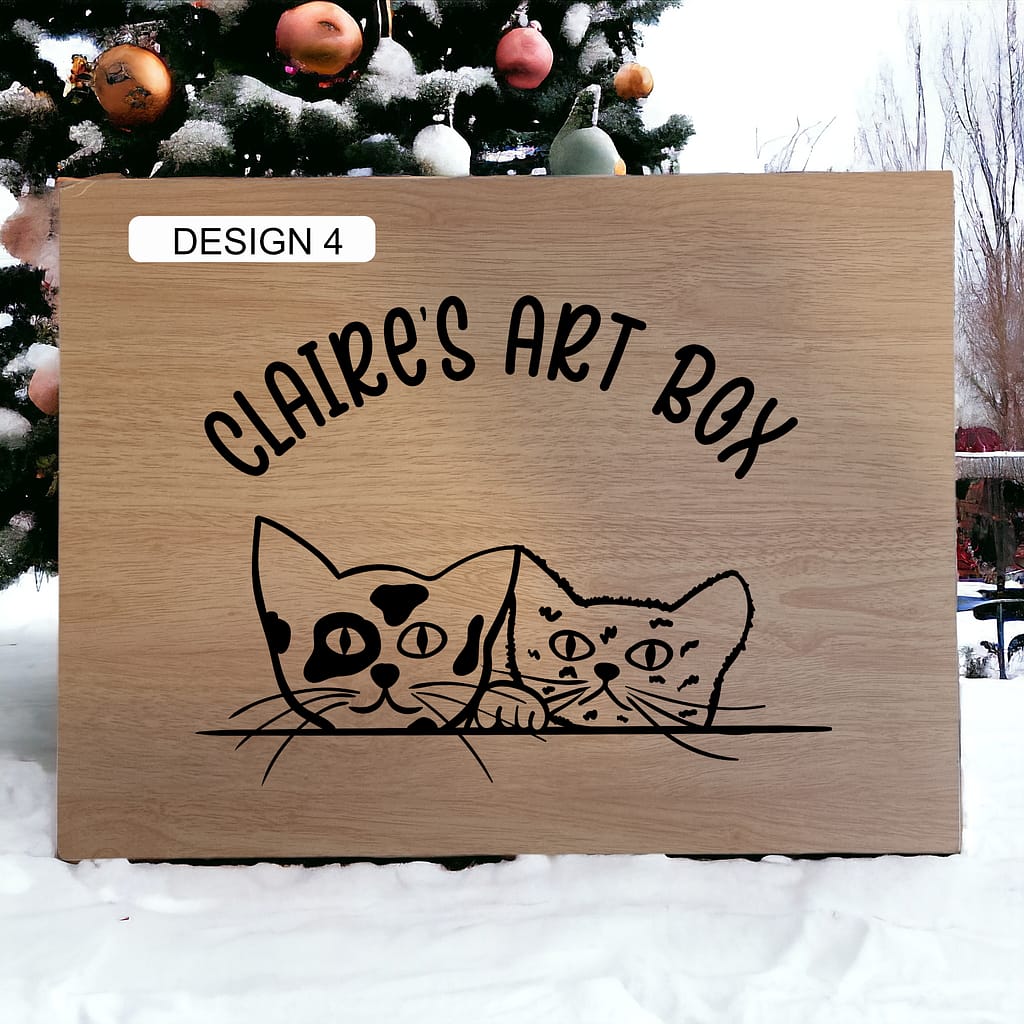 Personalised Art Box for Creative Artists - Bespoke Engravers