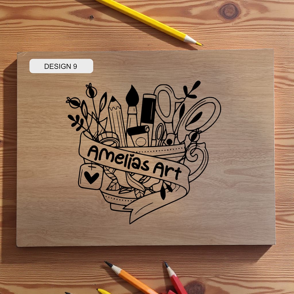Personalised Art Box for Creative Artists - Bespoke Engravers