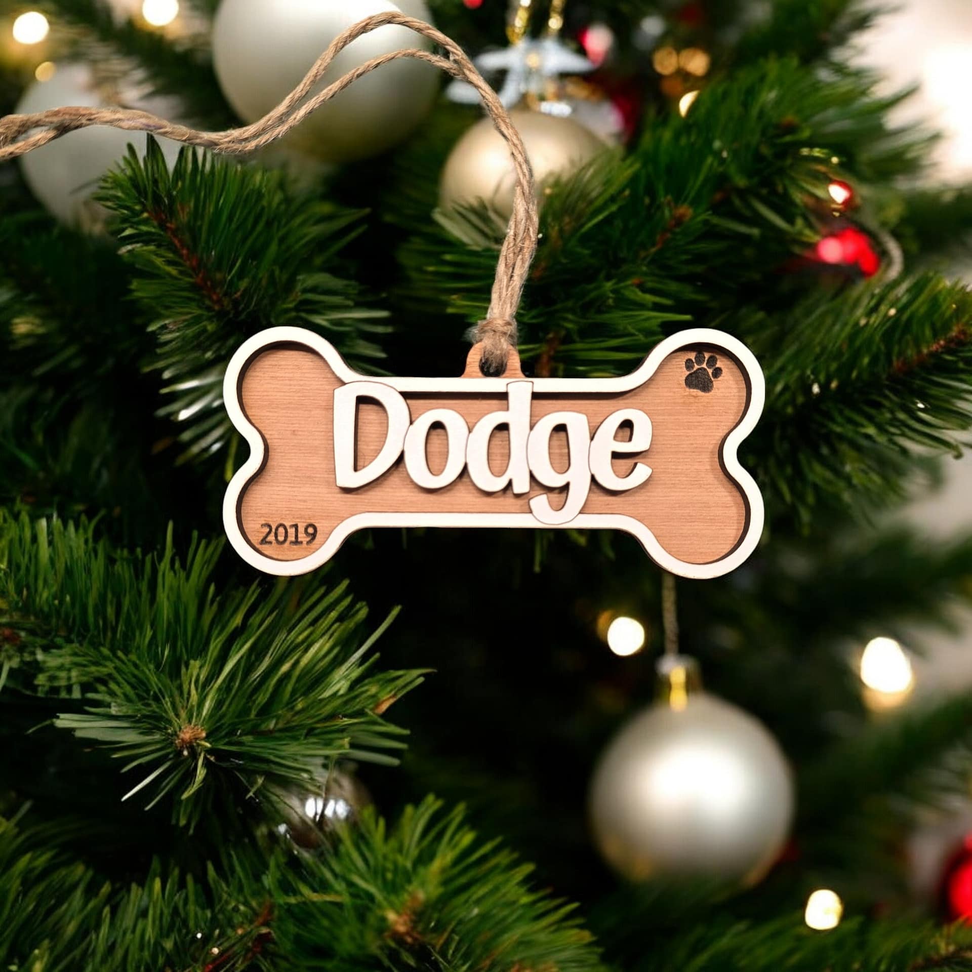 Personalised Dog Bone Decoration - Bespoke Engravers